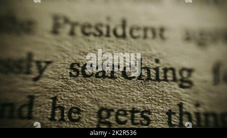 Classified document intelligence report focus on president and NATO ...