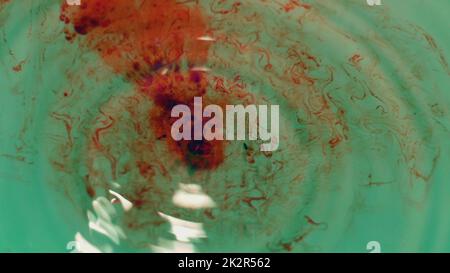 Blood Drops Flowing In Water Stock Photo - Alamy