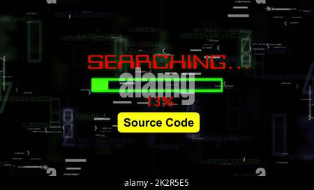 Searching for source code online Stock Photo - Alamy
