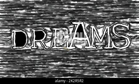 Dreams text hand draw digital art illustration Stock Photo - Alamy