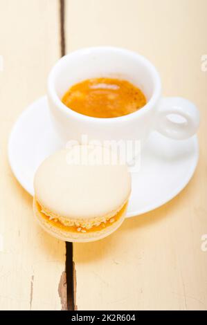 colorful macaroons with espresso coffee Stock Photo - Alamy