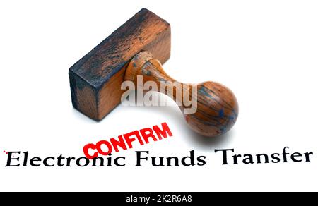 Electronic funds transfer grunge concept Stock Photo - Alamy