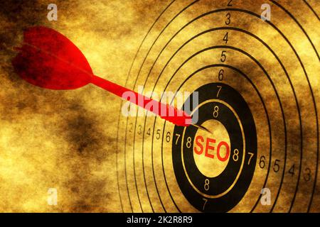 Seo target grunge concept Stock Photo - Alamy