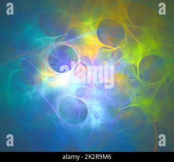 Abstract fractal art background, suggestive of astronomy and nebula ...