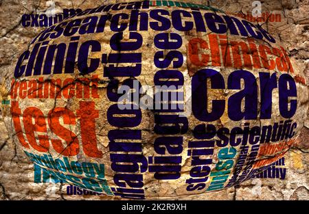 Health care word cloud Stock Photo - Alamy