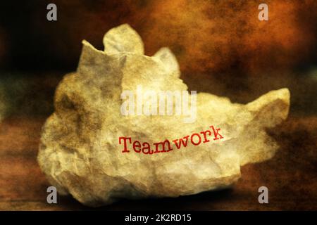 Broken teamwork grunge concept Stock Photo - Alamy