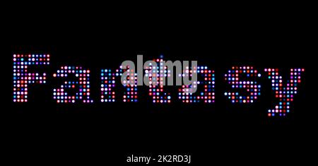 Fantasy led sign Stock Photo - Alamy