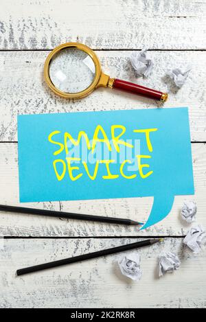 Inspiration showing sign Smart Device. Conceptual photo Electronic ...