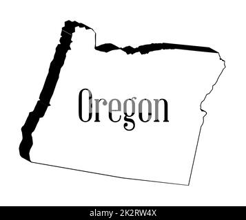 3d map of Oregon Stock Photo - Alamy