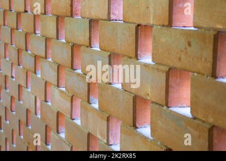 Brick wall trough to see light Stock Photo - Alamy