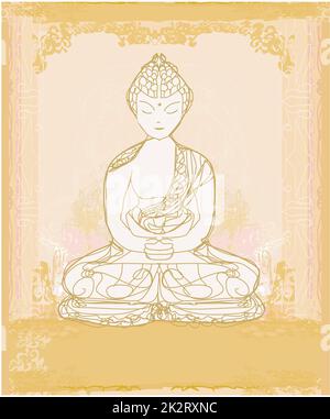 Vector of Chinese Traditional Artistic Buddhism Pattern Stock Photo - Alamy