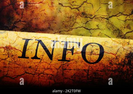 Info text on grunge background Stock Photo - Alamy