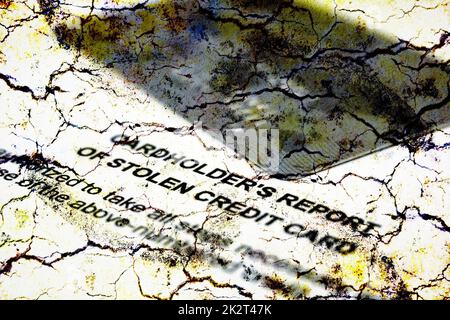 Report of stolen credit card Stock Photo - Alamy