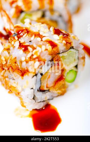 fresh sushi choice combination assortment selection Stock Photo - Alamy