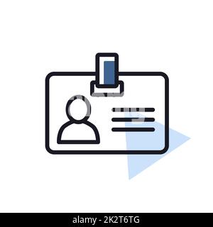 Person Badge Icon Stock Photo - Alamy