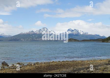 Hoste island view, Tierra Del Fuego National Park, Argentina. Land of ...