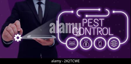 Conceptual display Pest Control. Internet Concept Killing destructive ...