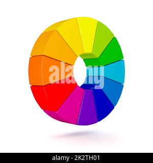 Three dimensional color chart Stock Photo - Alamy