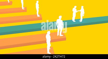 Business Leader with Market Industry Leadership Art Stock Photo - Alamy