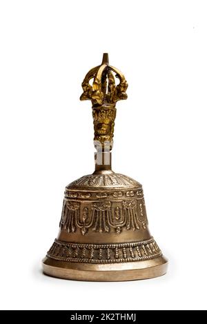 Tibetan buddhist ceremonial religious bell Stock Photo - Alamy