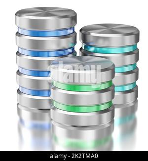 Hard disk drive data storage database icon symbol Stock Photo - Alamy