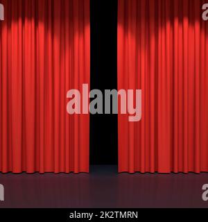 Red stage curtains Stock Photo - Alamy