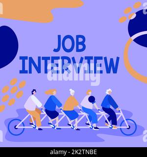 Handwriting text Job Interview. Conceptual photo Assessment Questions ...