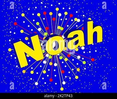 Baby Boy Name Noah Stock Photo - Alamy