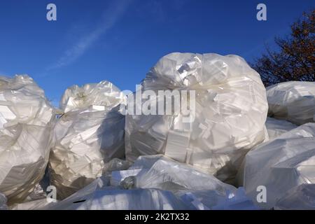 polystyrene in a bag Stock Photo - Alamy