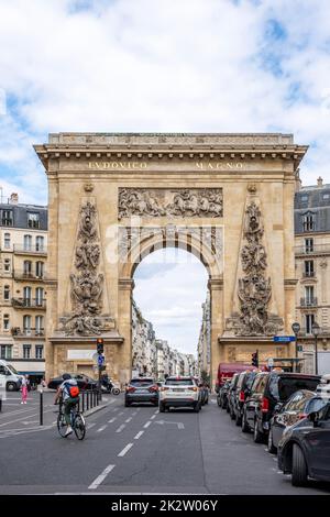 Porte Saint-Denis Stone Triumphal Arch Gateway Monument, Paris France ...