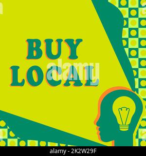 Writing displaying text Buy Local. Internet Concept Patronizing ...