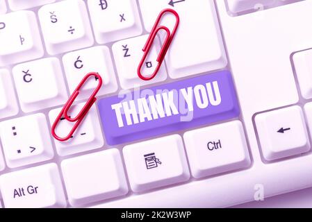 Sign displaying Thank You So Much. Business approach Expression of Gratitude Greetings of ...