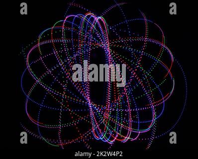 spectacular colored lights with geometric shapes special effects Stock ...