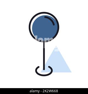 Map with pin, geo locate, pointer vector glyph icon. Navigation sign ...