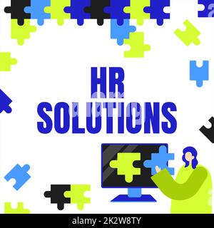 Handwriting text Hr Solutions. Business overview Outsourced Human ...