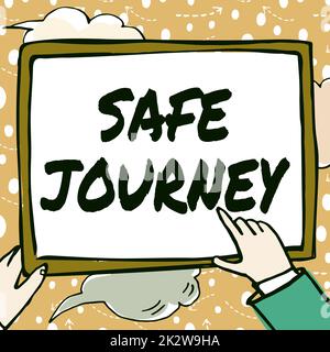 Text sign showing Road Trip. Business idea Roaming around places with ...