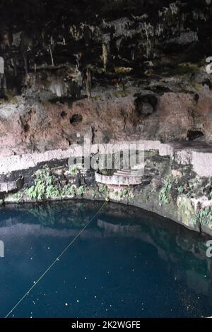 Cenote Zaci in the centre of Valladolid, Yucatan, Mexico Stock Photo ...