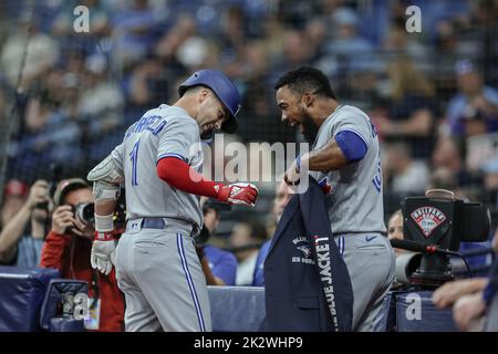 Toronto Blue Jays center fielder Randal Grichuk runs during a spring ...