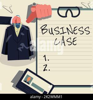 Hand writing sign Business Case, Business overview Proposition ...