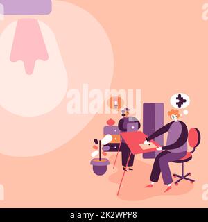 Partners Sharing New Wonderful Ideas For Skill Improvement Discussing Work Strategies ...