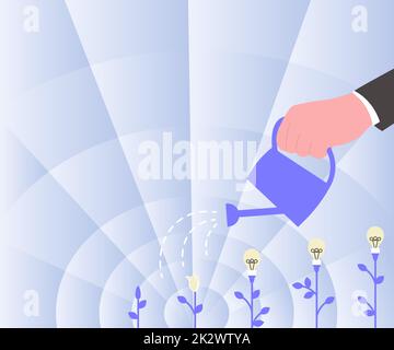 Hand holding watering can isolated on white Stock Photo - Alamy