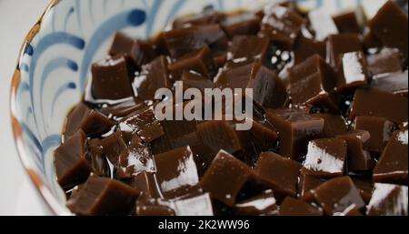 Hong Kong cuisine grass jelly Stock Photo - Alamy