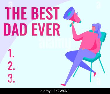 Best dad ever message Stock Photo - Alamy