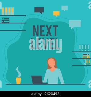 Inspiration showing sign Next Level. Word for having more than one ...