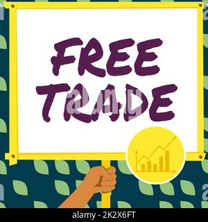 Inspiration showing sign Free Trade. Business concept The ability to ...