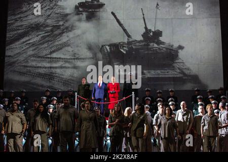 slaves in AIDA by Giuseppe Verdi at The Royal Opera, Covent Garden ...