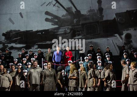 slaves in AIDA by Giuseppe Verdi at The Royal Opera, Covent Garden ...