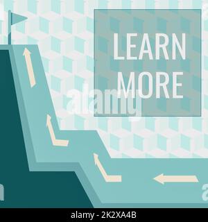 Mountain Range Drawing With Road Leading To Raised Flag At Top Stock ...