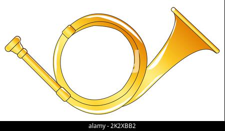 Traditional Fox Hunting Horn Stock Photo - Alamy