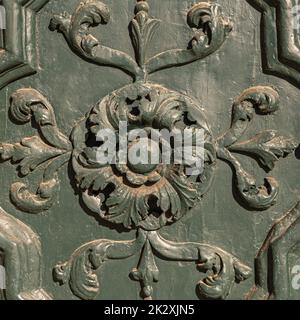 ancient Sicilian baroque doors Stock Photo - Alamy
